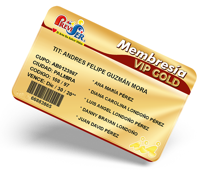 CREDENCIAL VIP GOLD - Previser