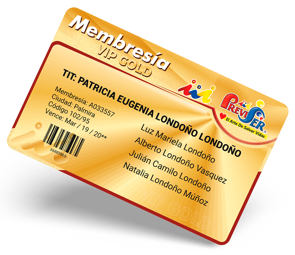 CREDENCIAL VIP GOLD - Previser