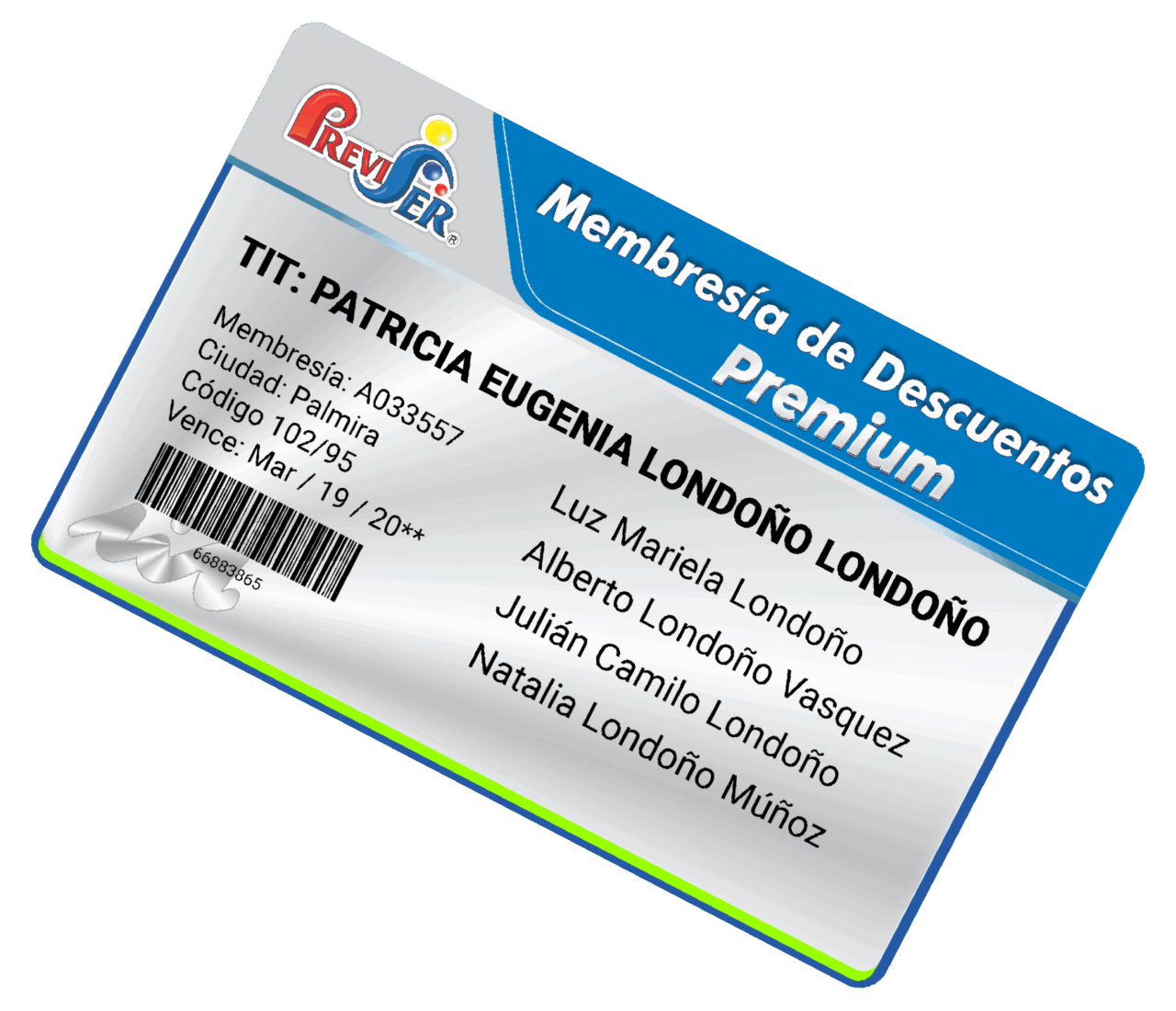 CREDENCIAL PREMIUM - Previser