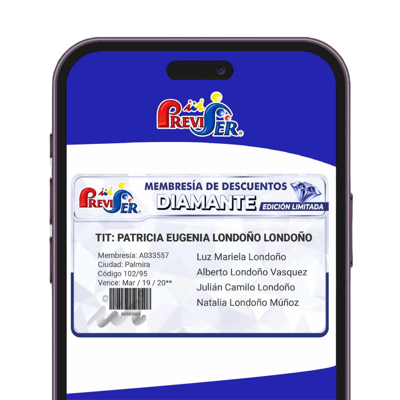 Membresía Diamante - Previser